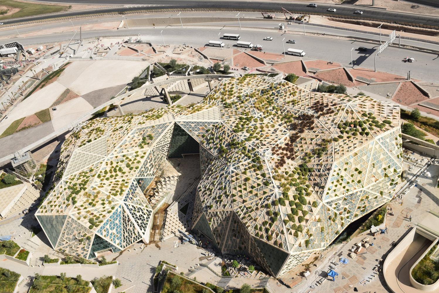 KAFD Conference Center Mega Roof, Riyadh | Vertical Garden Patrick Blanc