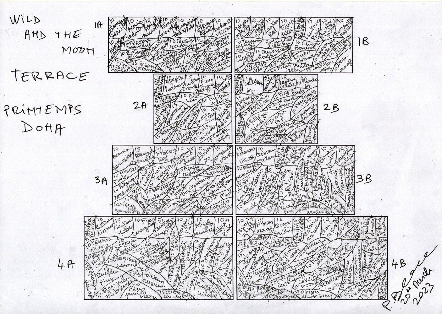 Printemps Doha, Wild and the Moon restaurant | Vertical Garden Patrick ...